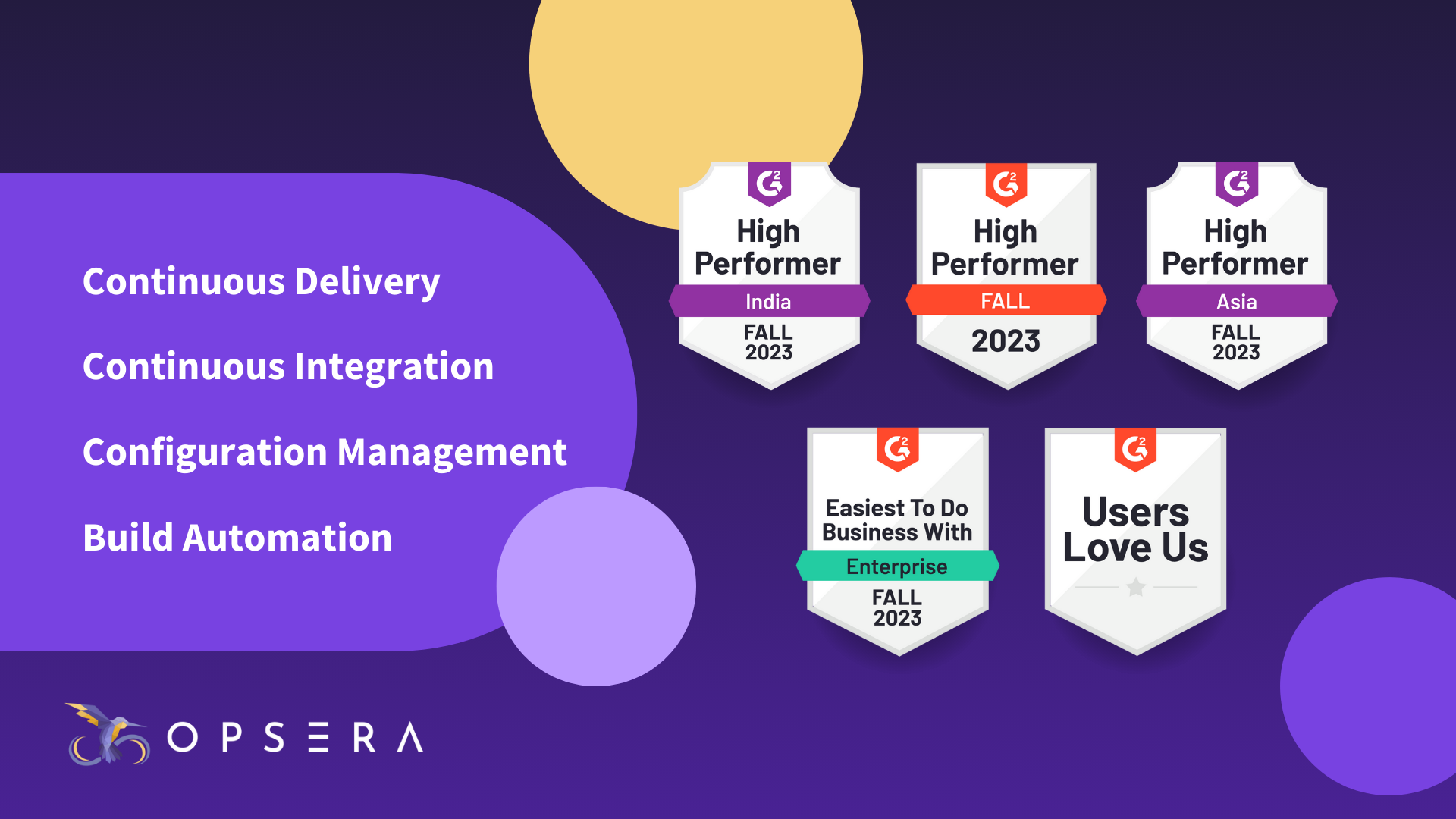 Opsera Named High Performer in Fall 2023 G2 Reports - Opsera